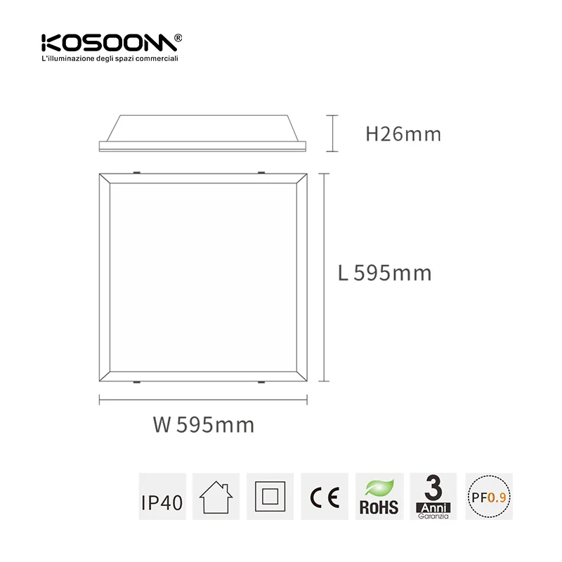 Superior quality LED ceiling panel KOSOOM